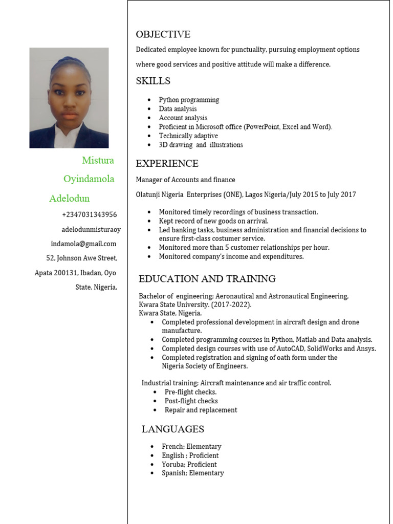 CV sample | PDF