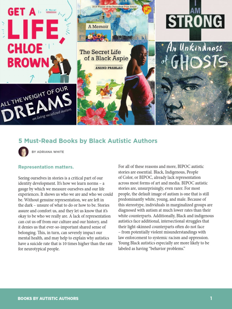 5+Must-Read+Books+by+Black+Autistic+Authors | PDF | Autism Spectrum ...