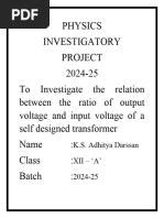 Internal Resistance Class 12 CBSE PROJECT | PDF
