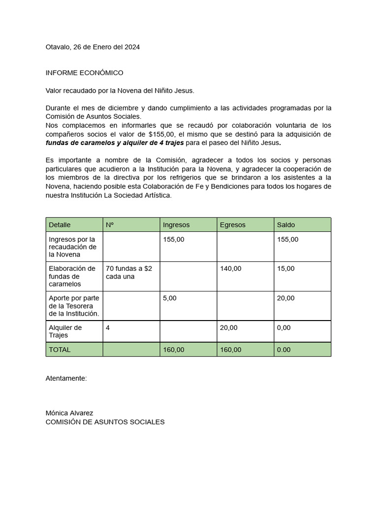 Informe Economico | PDF