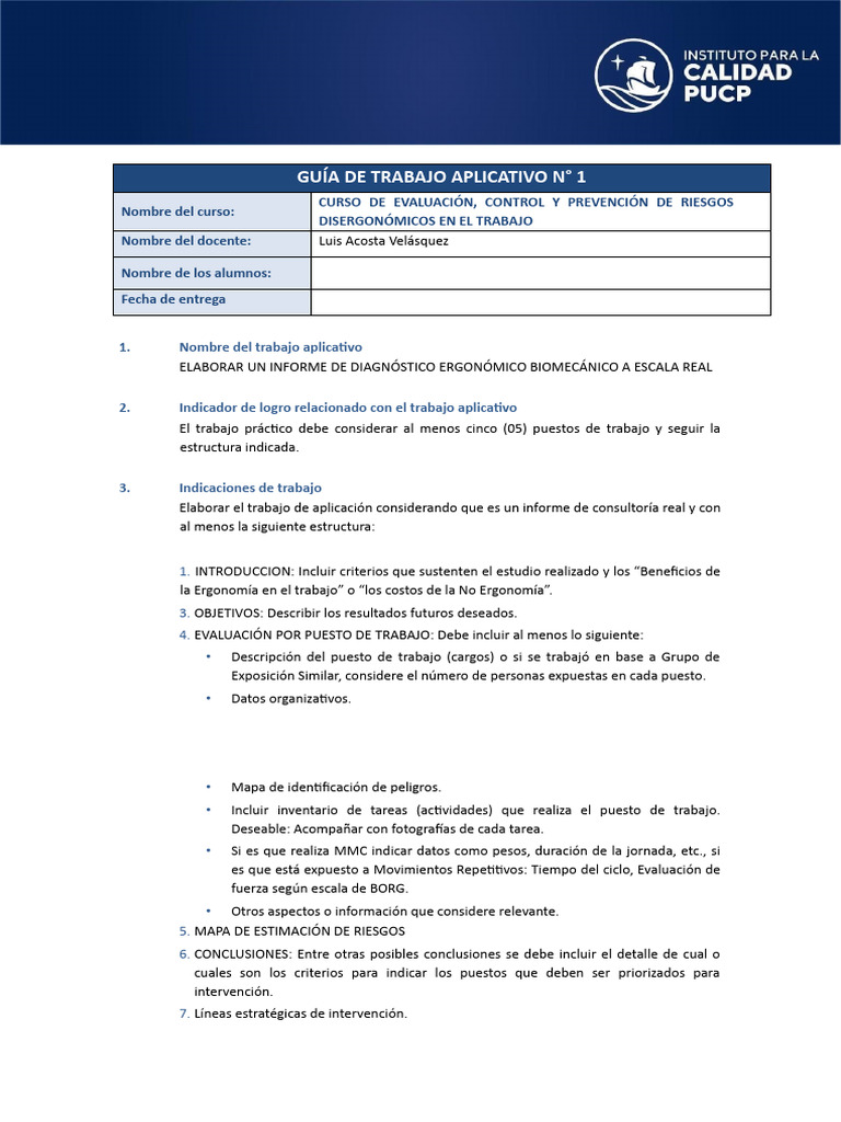 GTA - Unidad 1 | PDF | Factores humanos y ergonomía