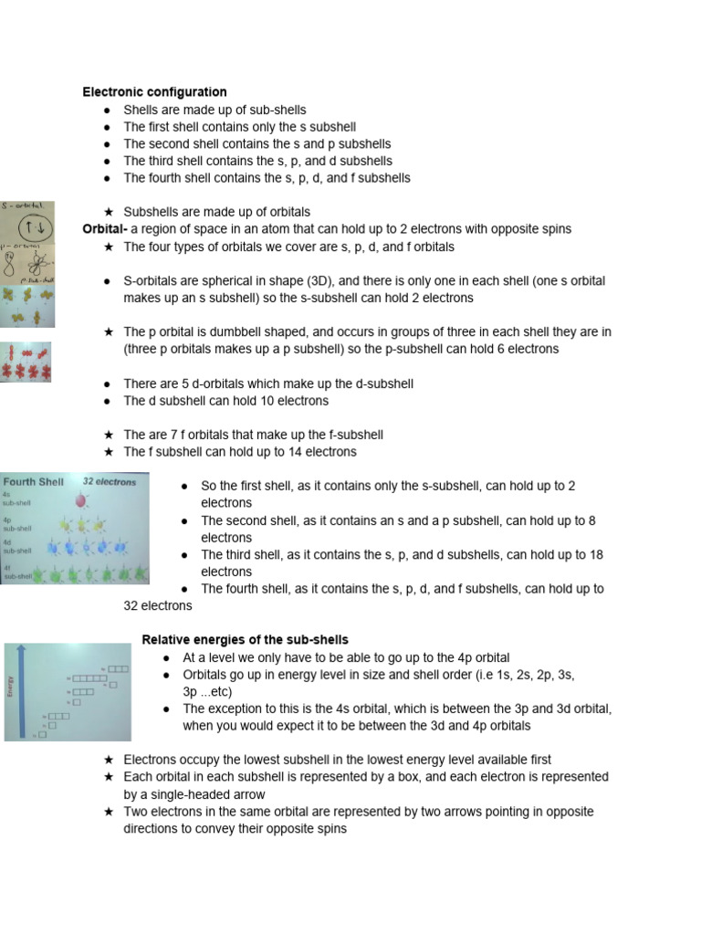 Electron Configuration and Orbital Structure | PDF | Atomic Orbital ...