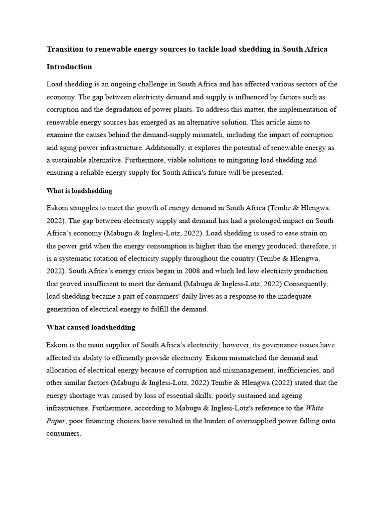 Energy Insecurity | PDF | Renewable Energy | Energy Development