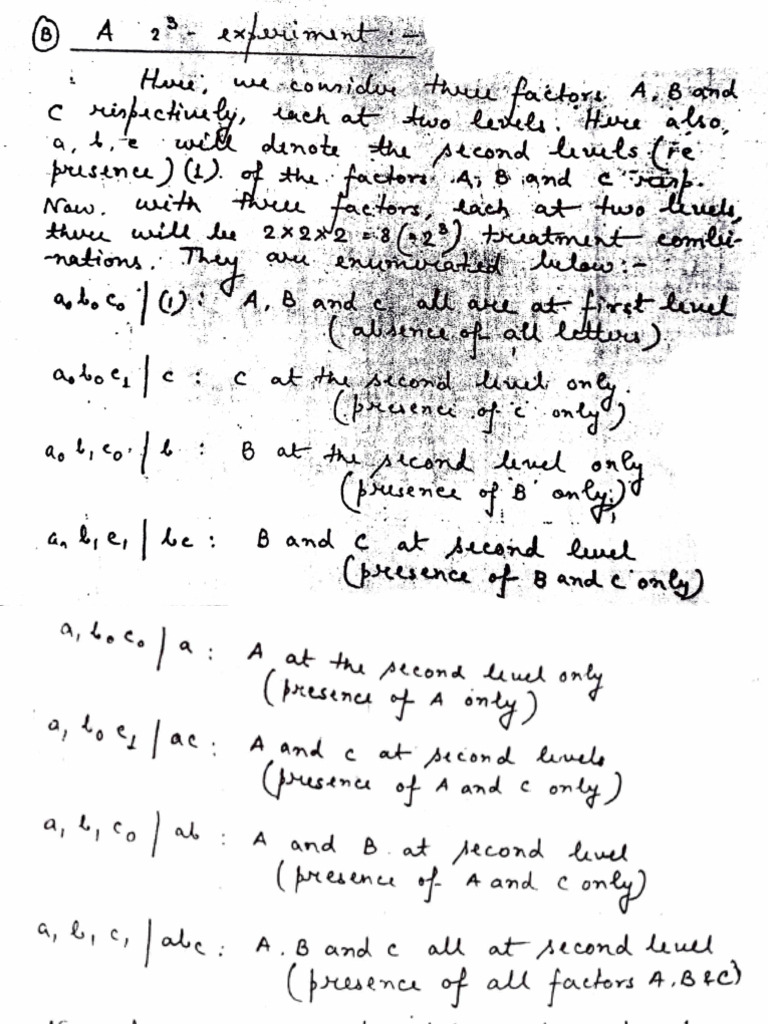 2 3 Factorial Experiment | PDF