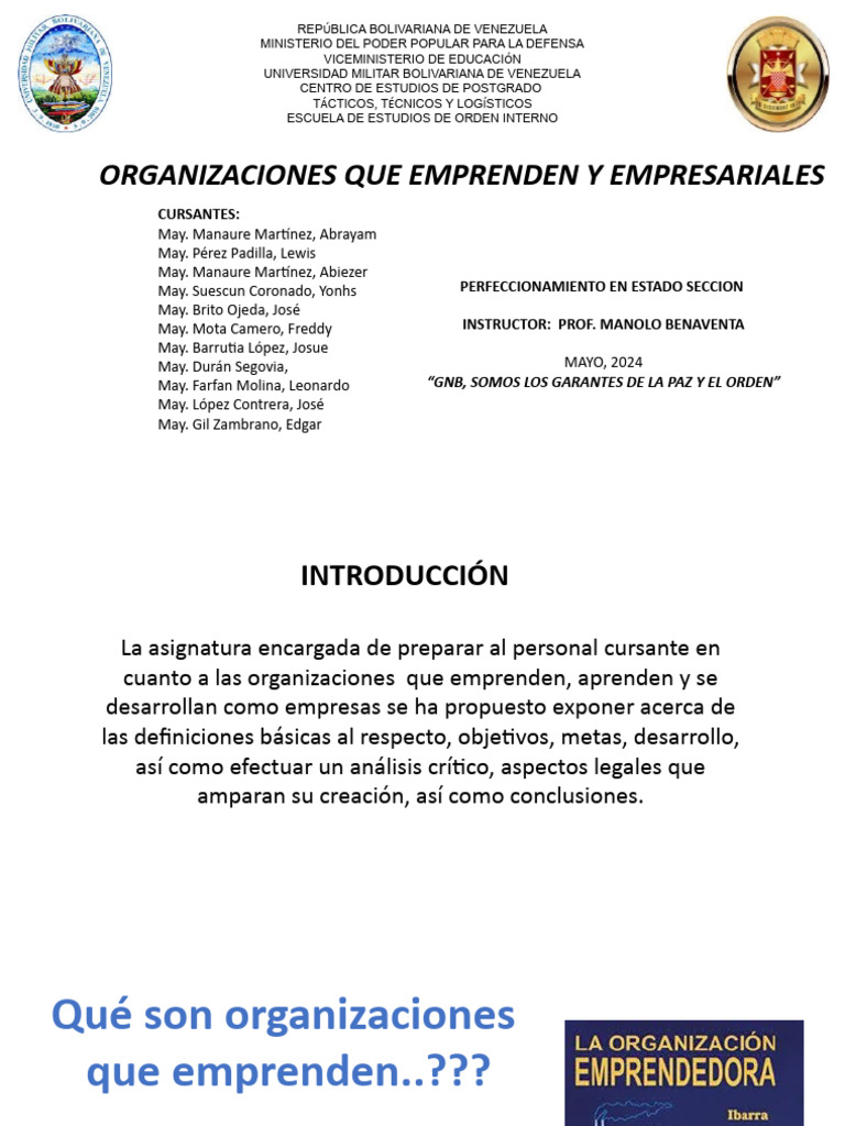 Expo Org Empresarial 2024 | PDF | Business | Iniciativa empresarial