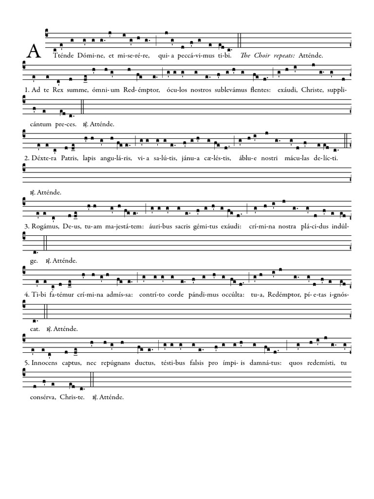 Attende Domine | PDF