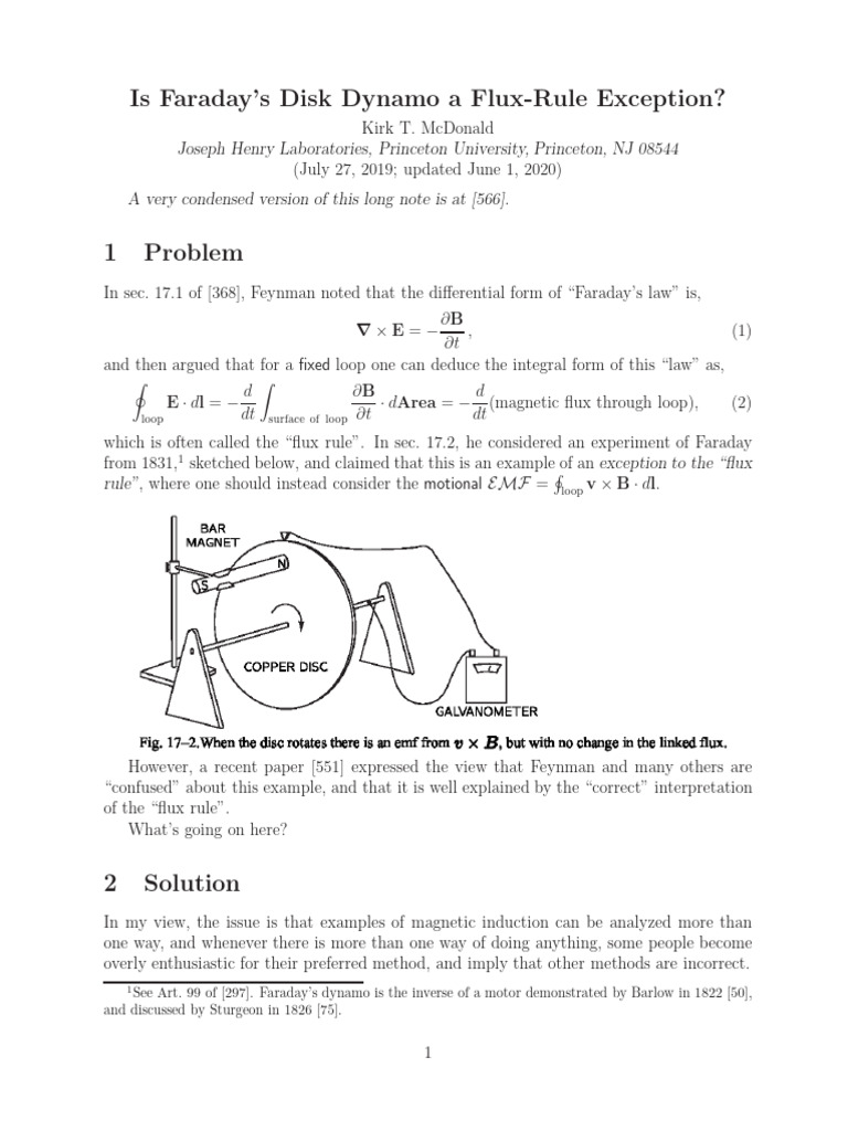 Faraday Disk | PDF | Electromagnetic Induction | Electromagnetic Field