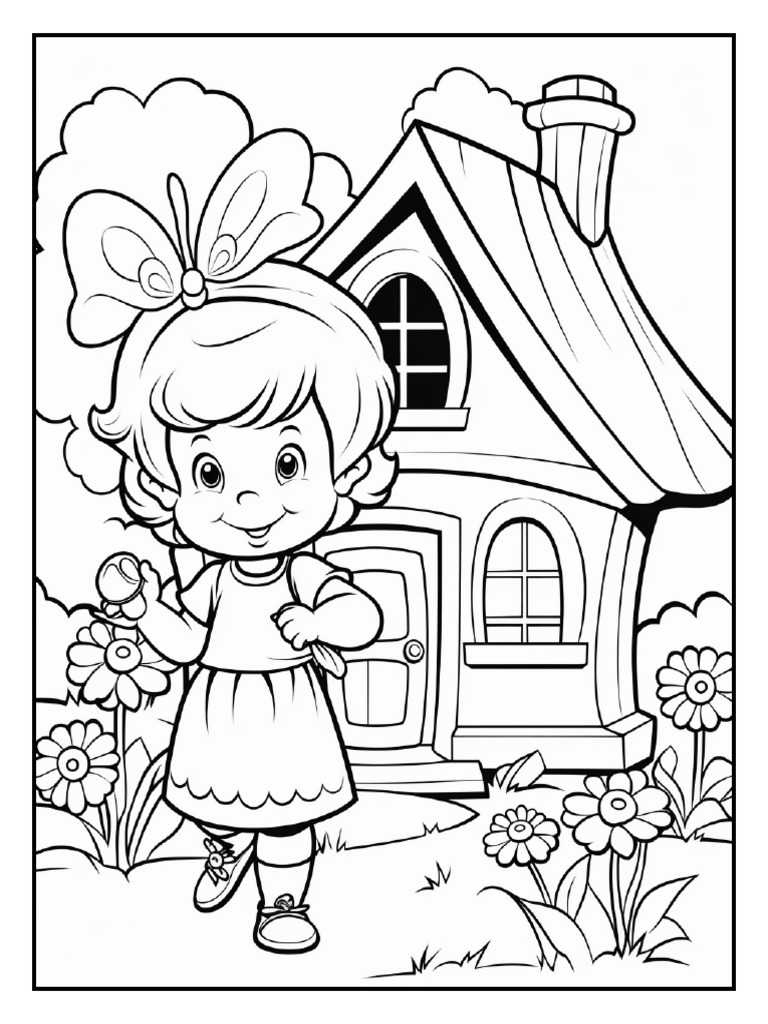 120 Cute Fairy Coloring Pages For Kids Volume - 1 | PDF