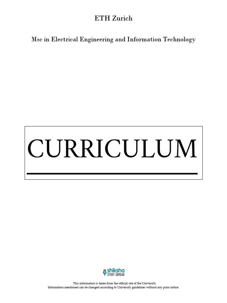 Curriculum 5272024115907 | PDF | Master's Degree | Master Of Science