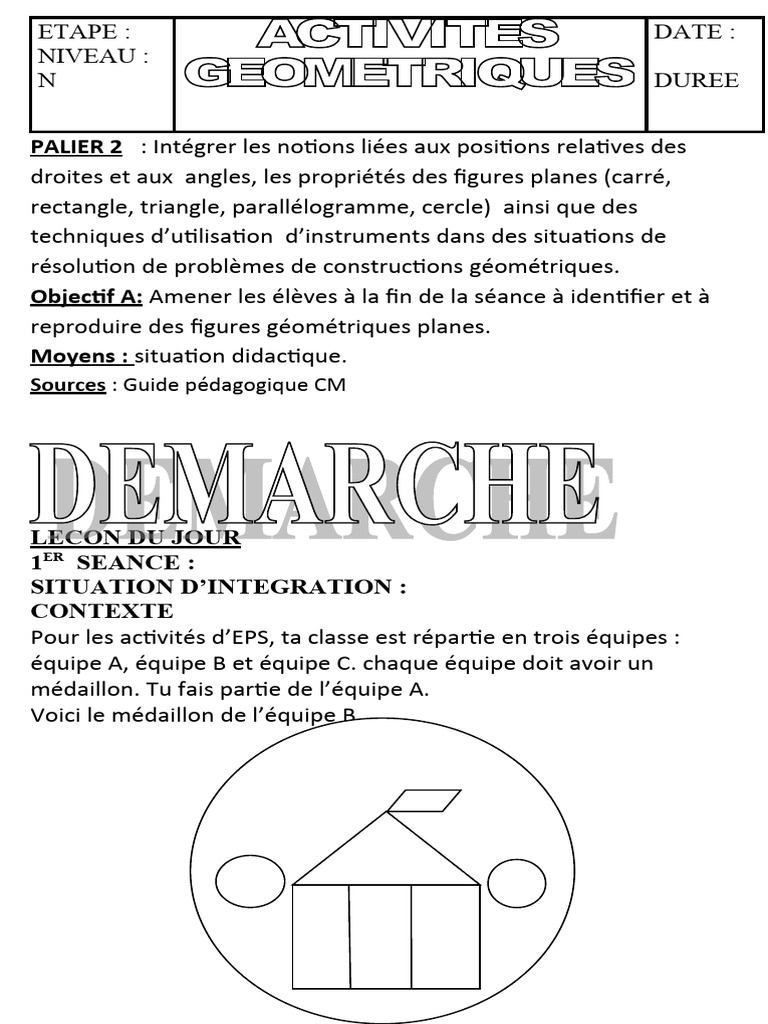 Activites Integration Palier 1 | PDF | Multiplication | Pédagogie