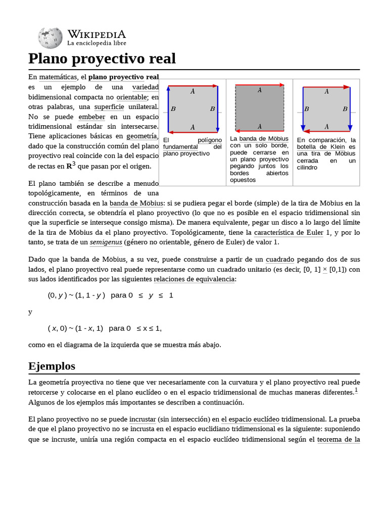 Plano_proyectivo_real | Descargar gratis PDF | Física Matemática ...