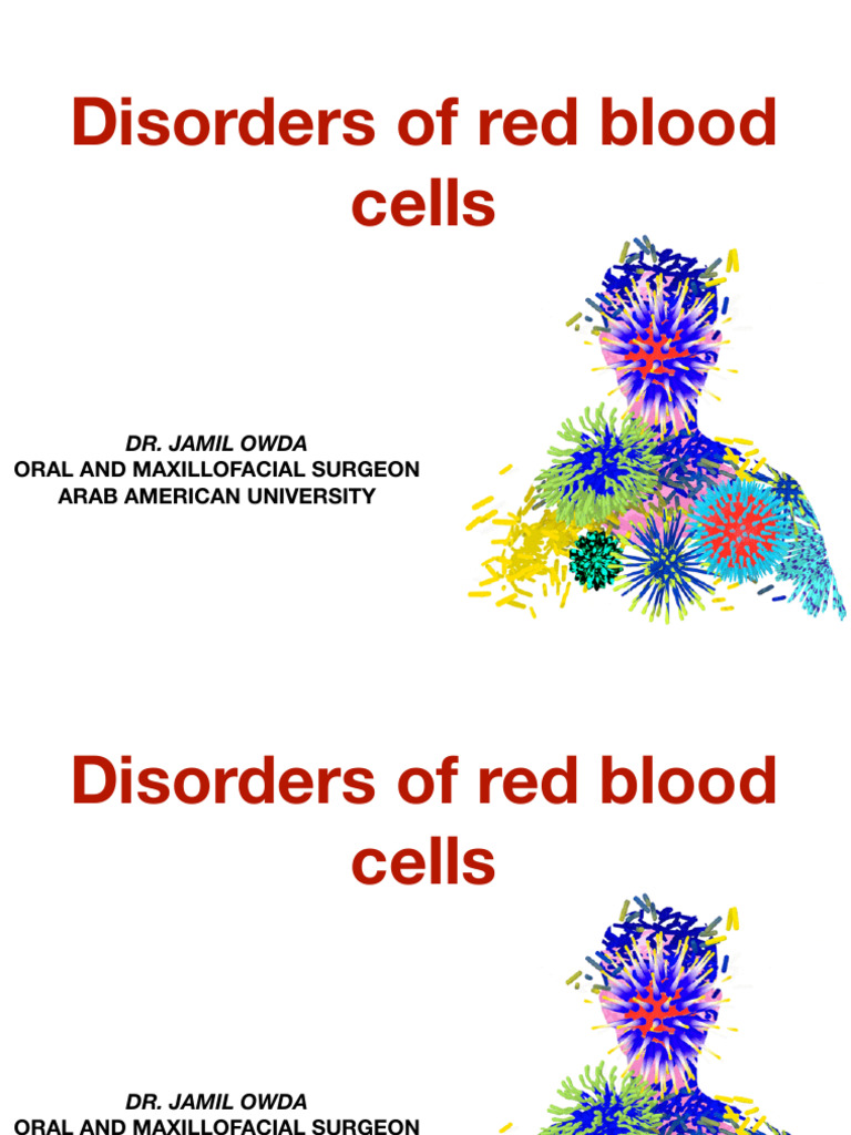 Red Blood Cells Disorders | PDF | Anemia | Vitamin B12