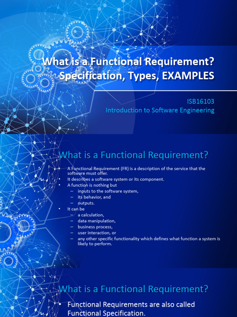 02 Chap 3 - Functional Requirements | PDF | System | Software