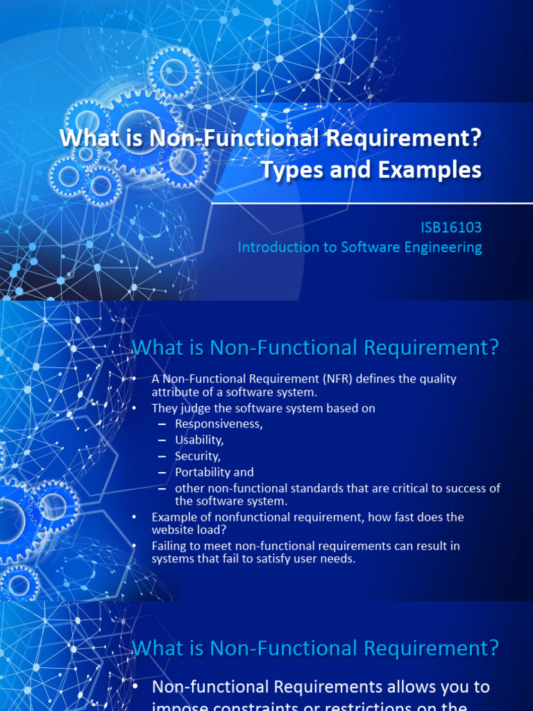 03 Chap 3 - Non Functional Requirements | PDF | Reliability Engineering ...