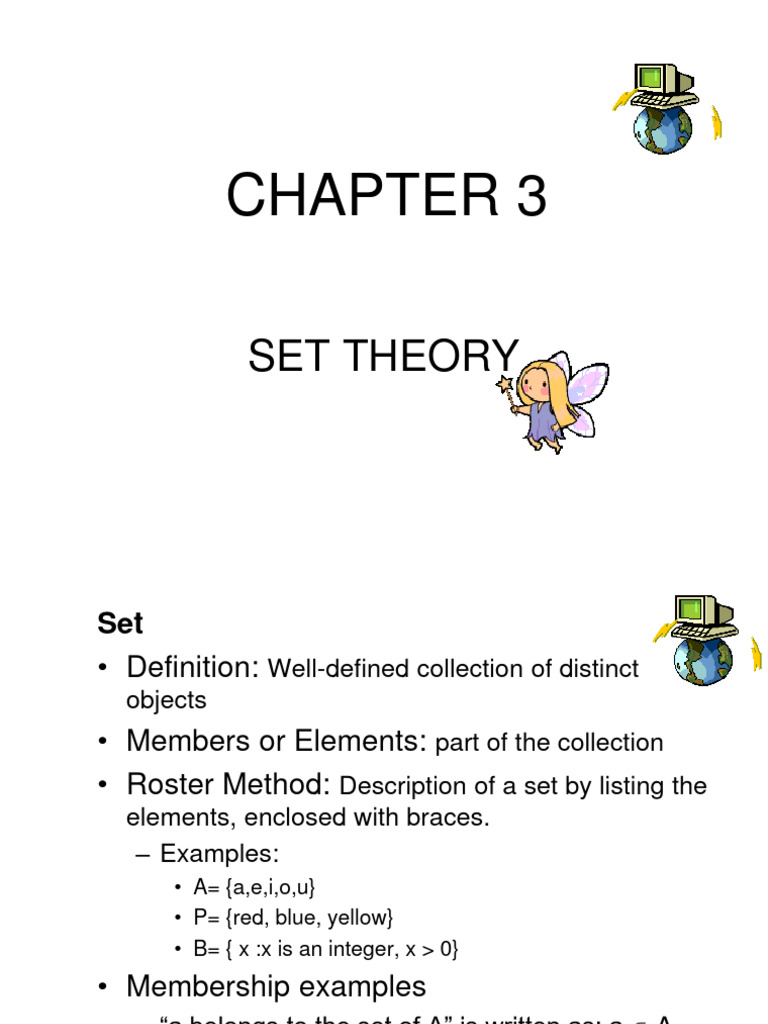 Lecture Chapter 3 | PDF | Set (Mathematics) | Mathematics
