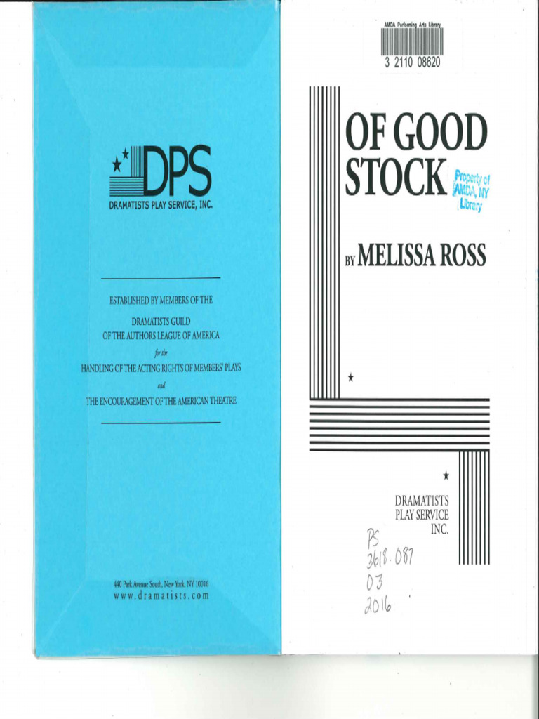 Of+Good+Stock Script | PDF