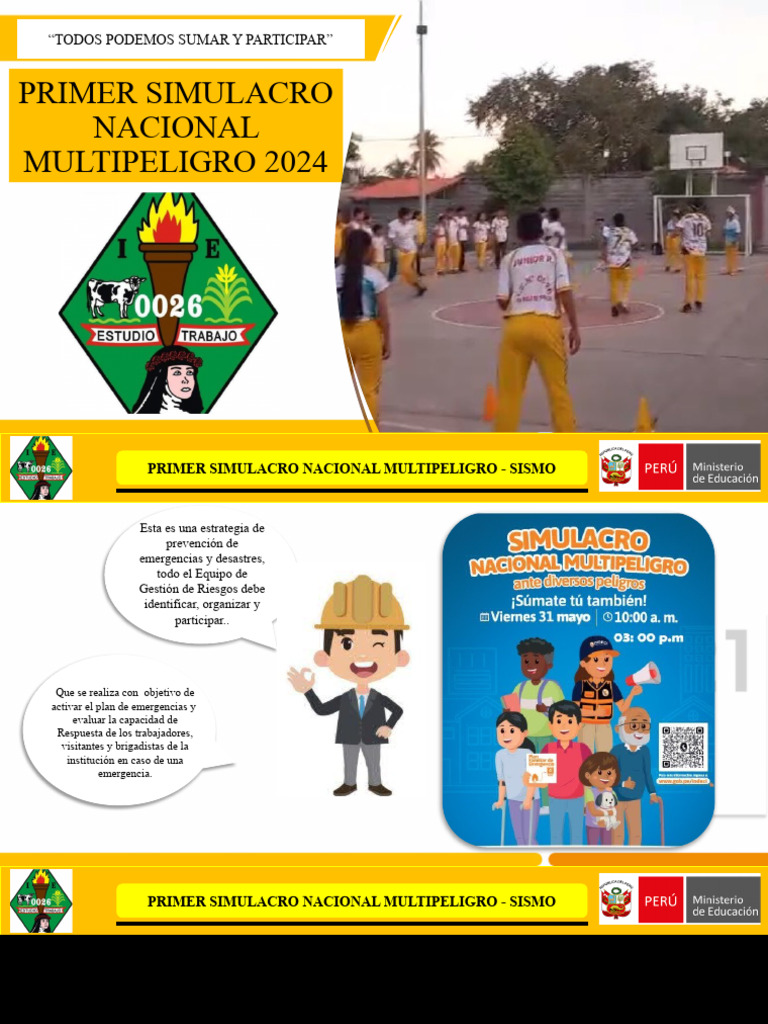 Simulacro Multipeligro | PDF | Primeros auxilios | Hospital