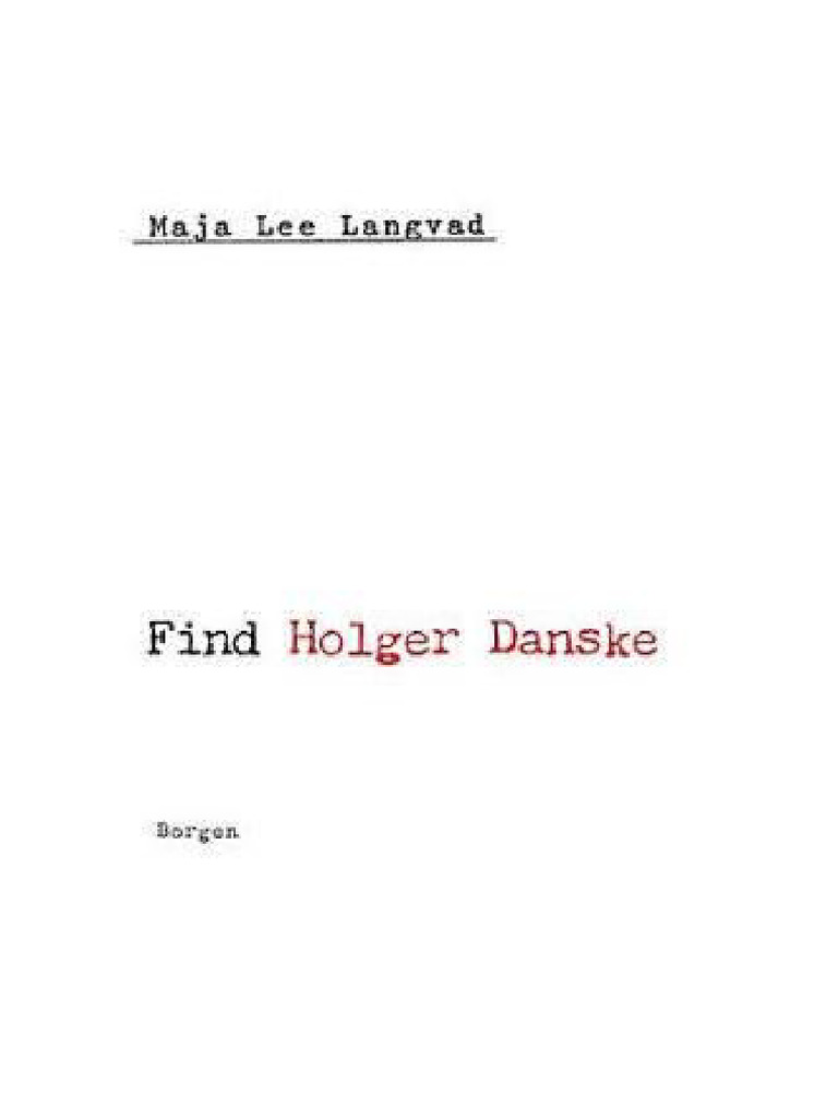 Find Holger Danske - Kompendium | PDF
