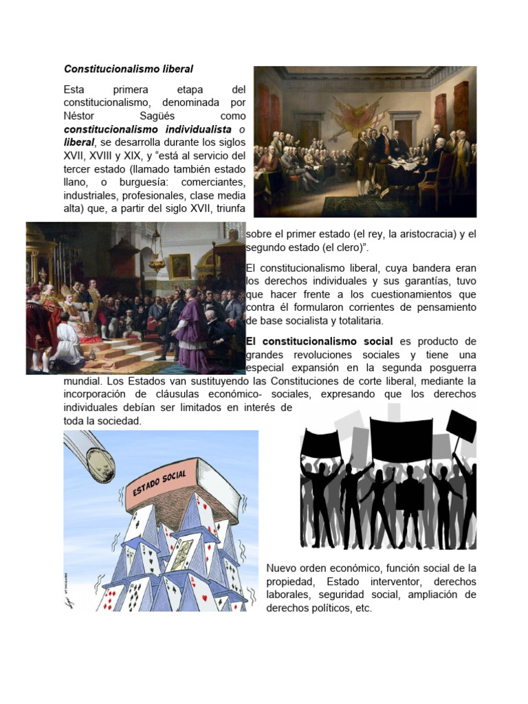 Evolución del Constitucionalismo Liberal | PDF | Guatemala | Constitución