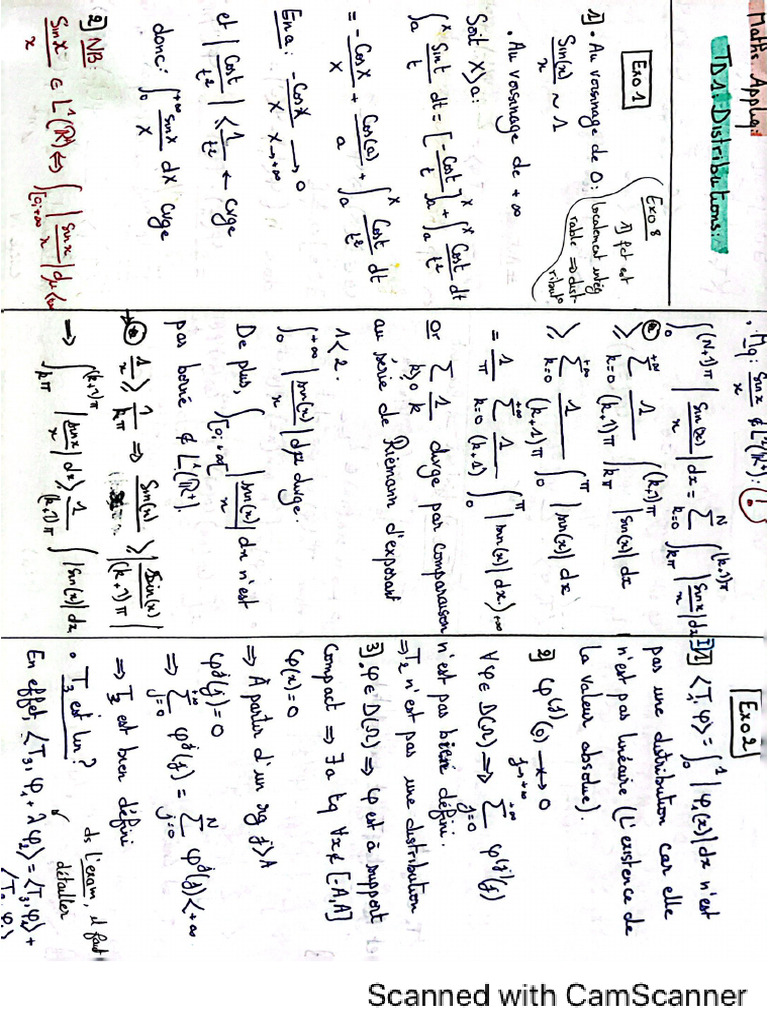 Correction de TD des Maths appliquées | PDF