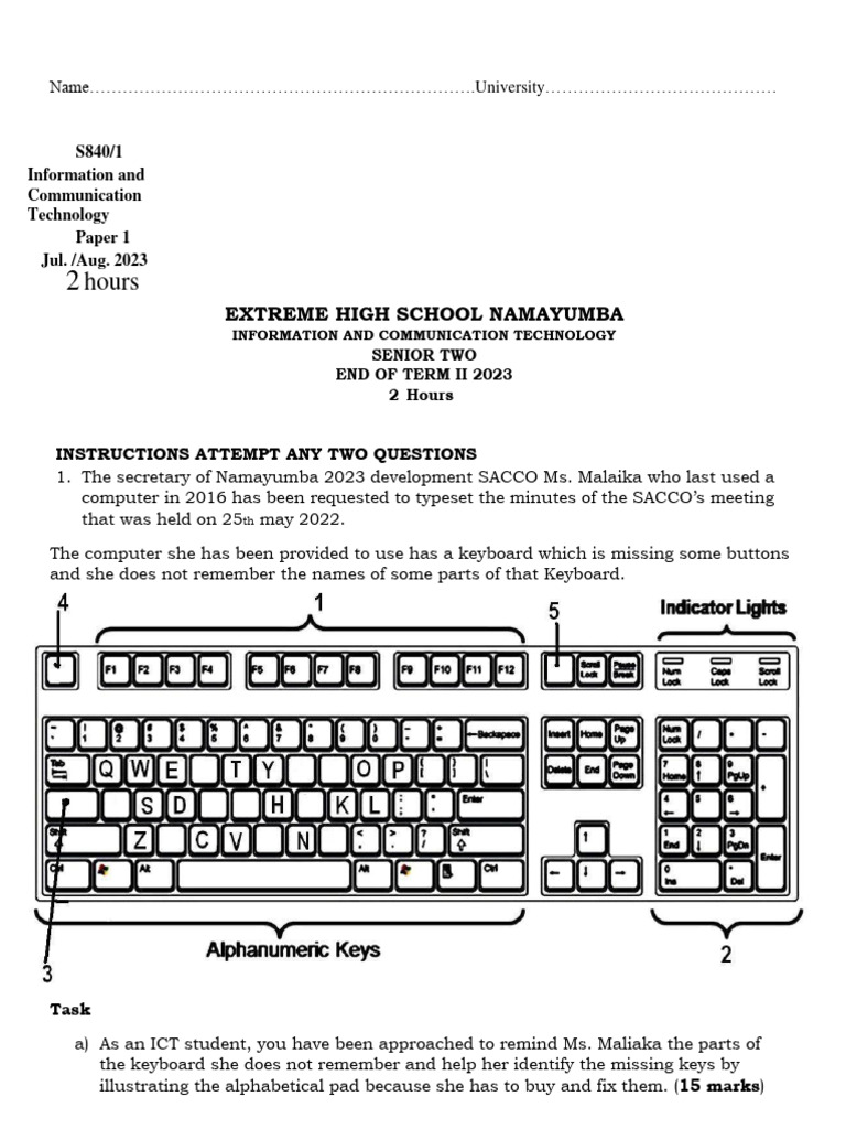 ICT S2 End of Term II | PDF | Information | Computer Hardware