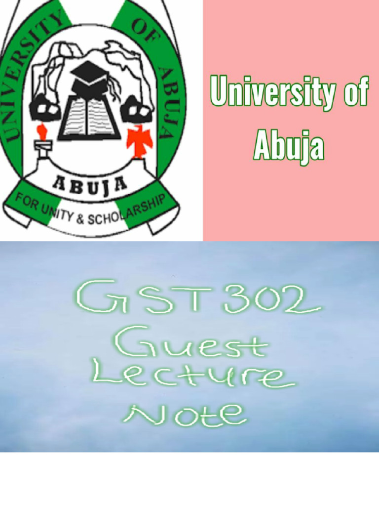 Copy-GST 302 Guest Lecture Series Note | PDF