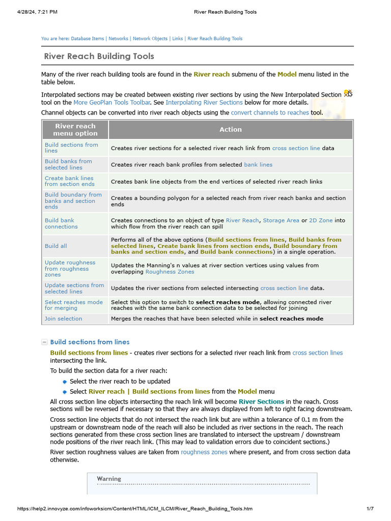 river reach all | PDF | Databases | Sql