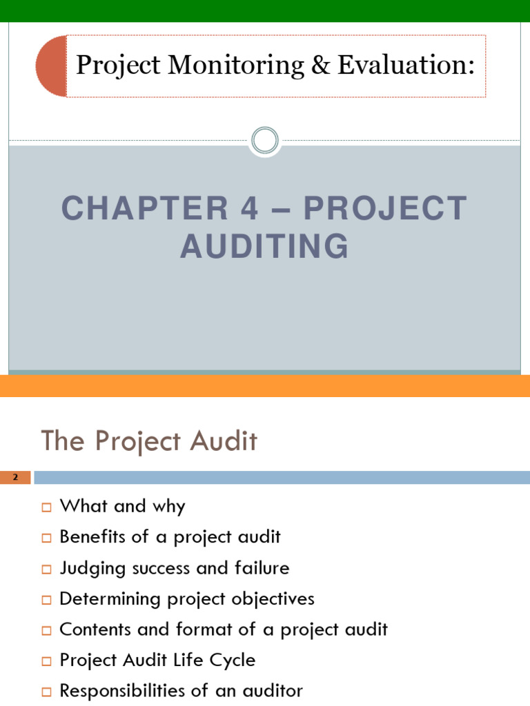Chapter 4 - Project-Auditing | PDF | Audit | Life Cycle Assessment