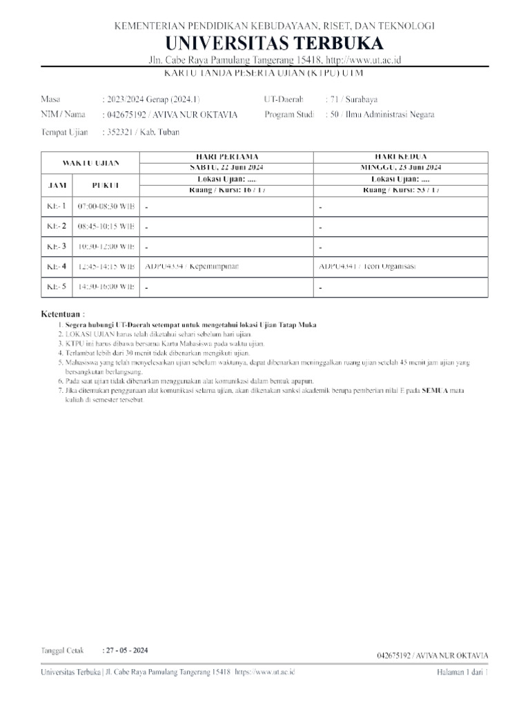 Ktpu Juni 2024 | PDF