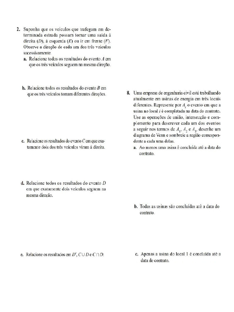 Lista de Exercicio 2 | PDF