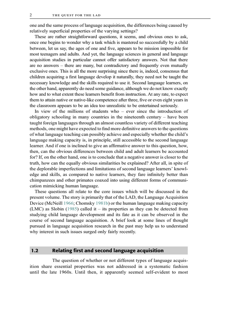 Meisel Jurgen M. First and Second Language Acquisition Parallels and Differences Cambridge ...