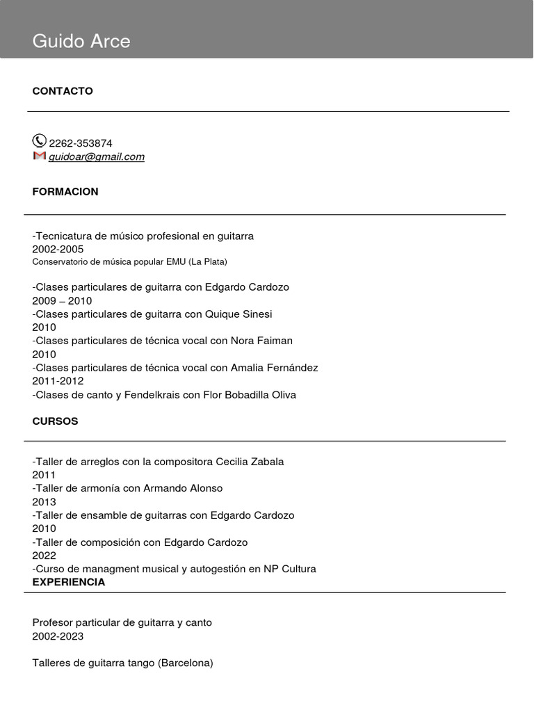 Guido Arce Antecedentes Pdf