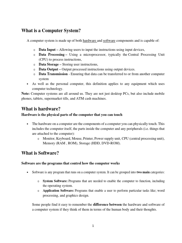 Computer - Final | PDF | Input/Output | Computer Data Storage Computer - Final | PDF | Input/Output | Computer Data Storage