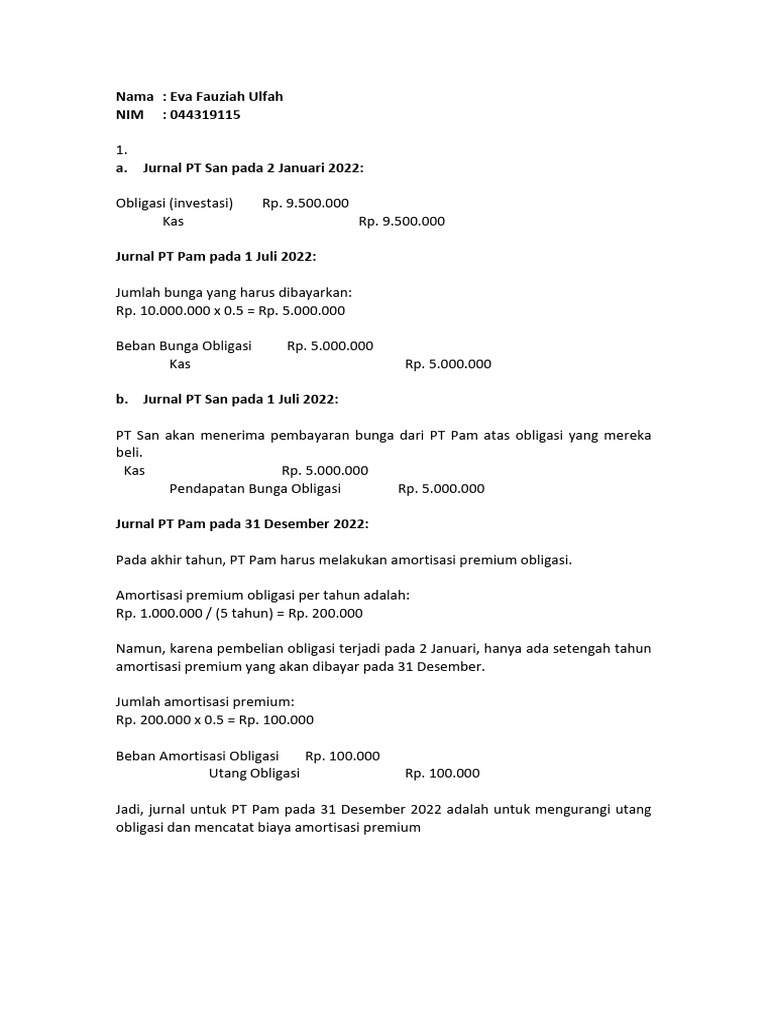 Eva Fauziah Ulfah - Tugas 3 - Akl | PDF