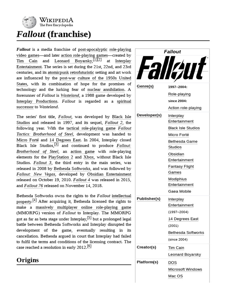 Fallout | PDF | Gaming