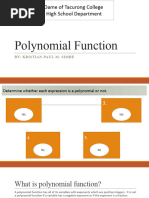 DAY 1 Illustrating Polynomial Functions | PDF | Polynomial | Function (Mathematics)