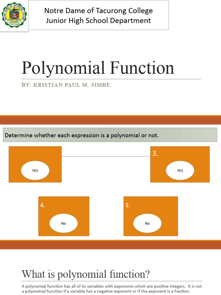 Introduction To Polynomial | PDF | Polynomial | Mathematics Of Computing