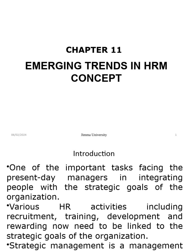 CH 11 Emerging Trends in HRM | PDF | Cost Of Living | Employment