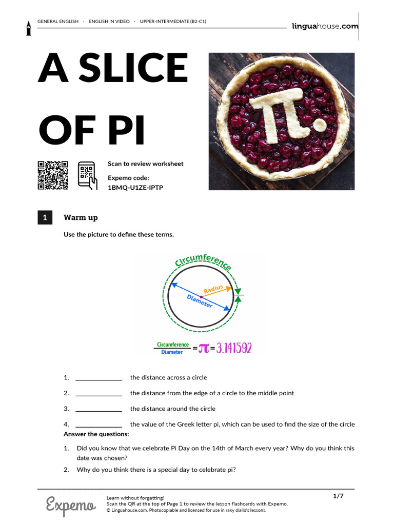 Understanding Pi: Vocabulary & Concepts | PDF | Pi | Numbers
