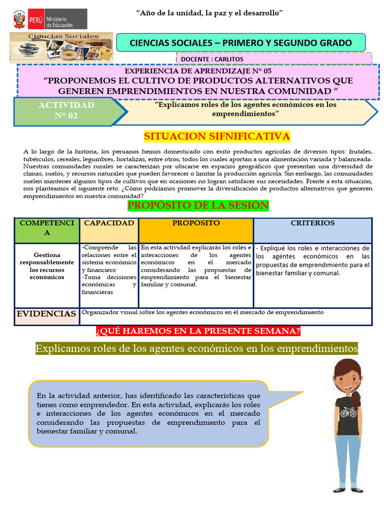Experiencia de Aprendizaje #06 - Actividad #02 - 1ero y 2do-Ciencias Sociales | PDF | Protección ...