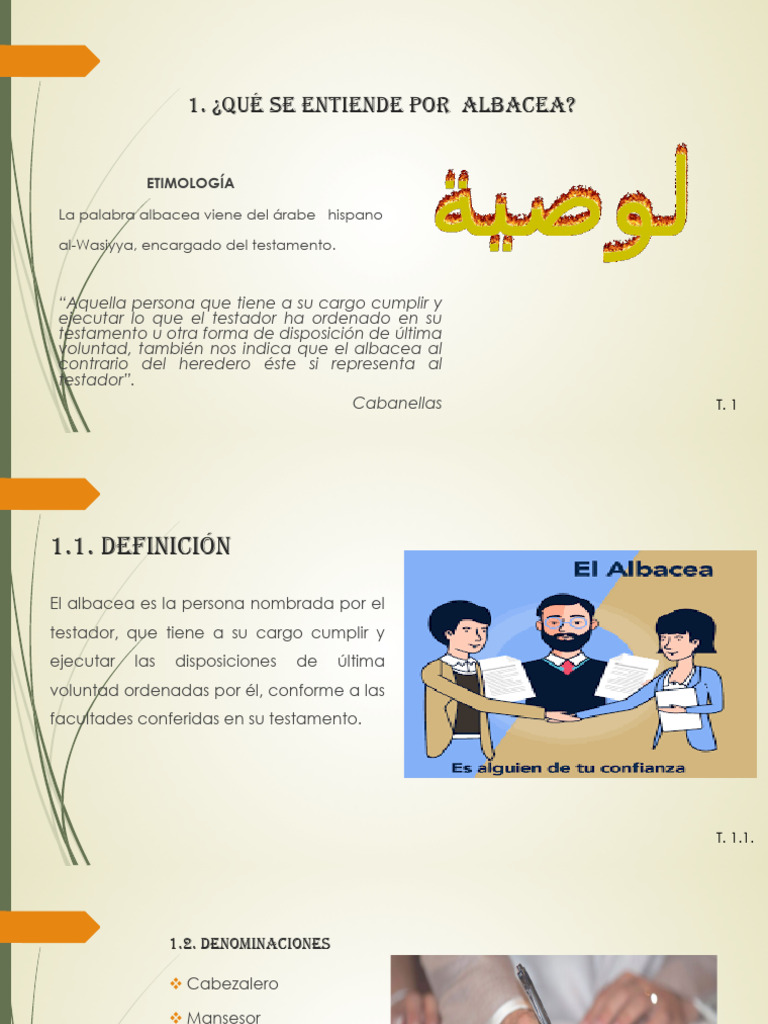 Los Albaceas o Ejecutores Testamentarios | PDF | Albacea