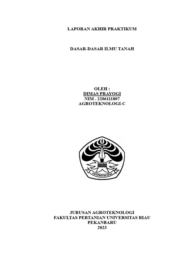 Laporan Akhir Praktikum Dasar-Dasar Ilmu Tanah | PDF