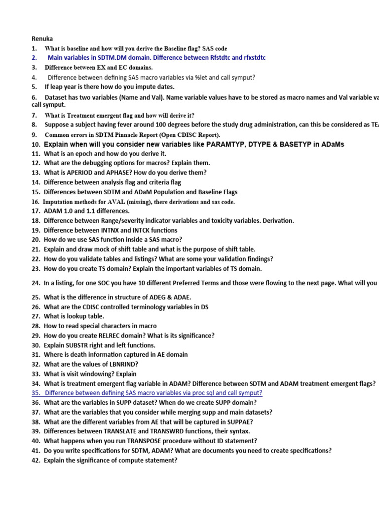 All Questions 1 | PDF | Sas (Software) | Computer Programming