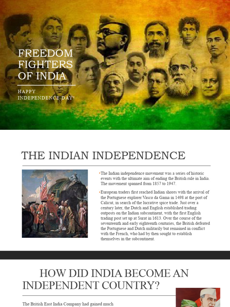 FREEDOM FIGHTERS OF INDIA History | PDF | Mahatma Gandhi | Indian ...