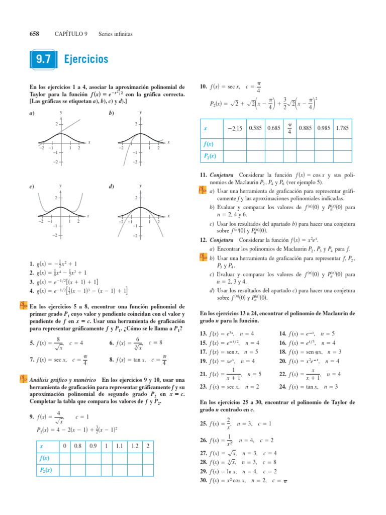 Series de Taylor | PDF | Álgebra | Ciencia computacional