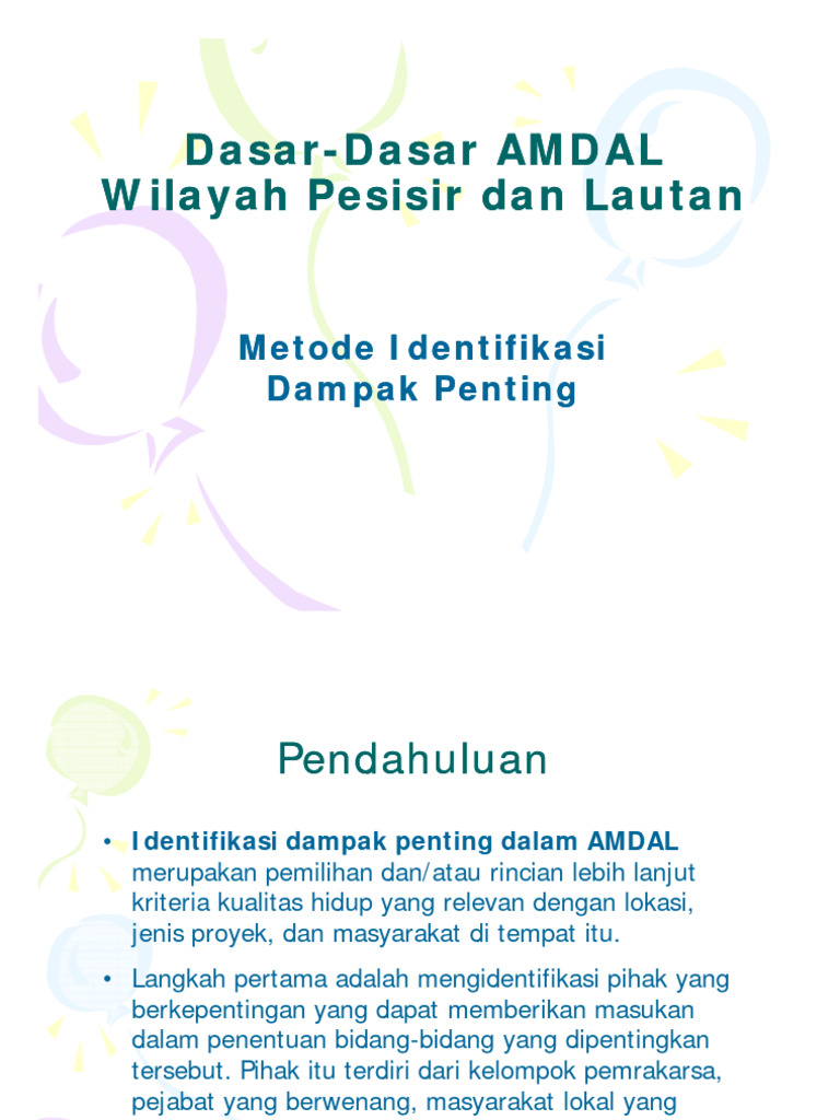 Dasar_Dasar_Dasar_AMDAL_Dasar_AMDAL_Wila | PDF