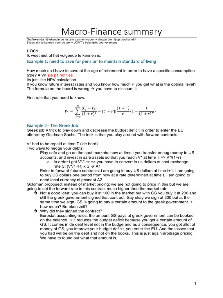 Macro-Finance Course Overview | PDF | Money Supply | Money