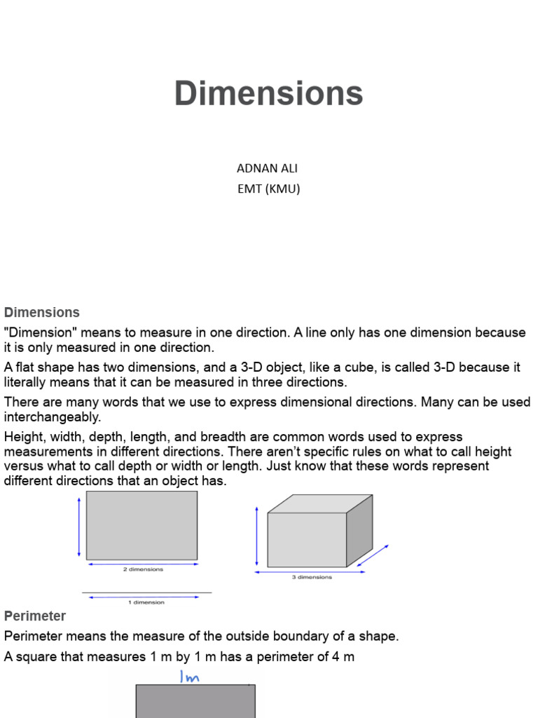 Units and Dimensions | PDF