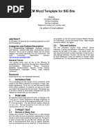 Association For Computing Machinery Acm Large 2 Column Format Template ...