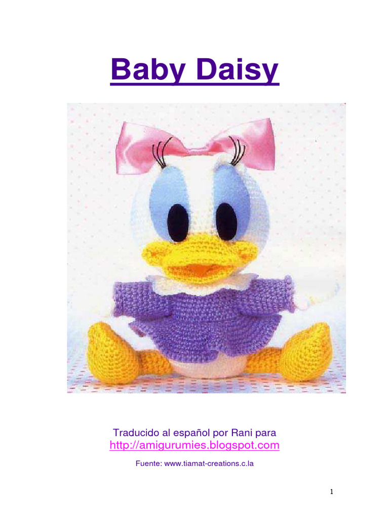Patrón Amigurumi: Baby Daisy | PDF